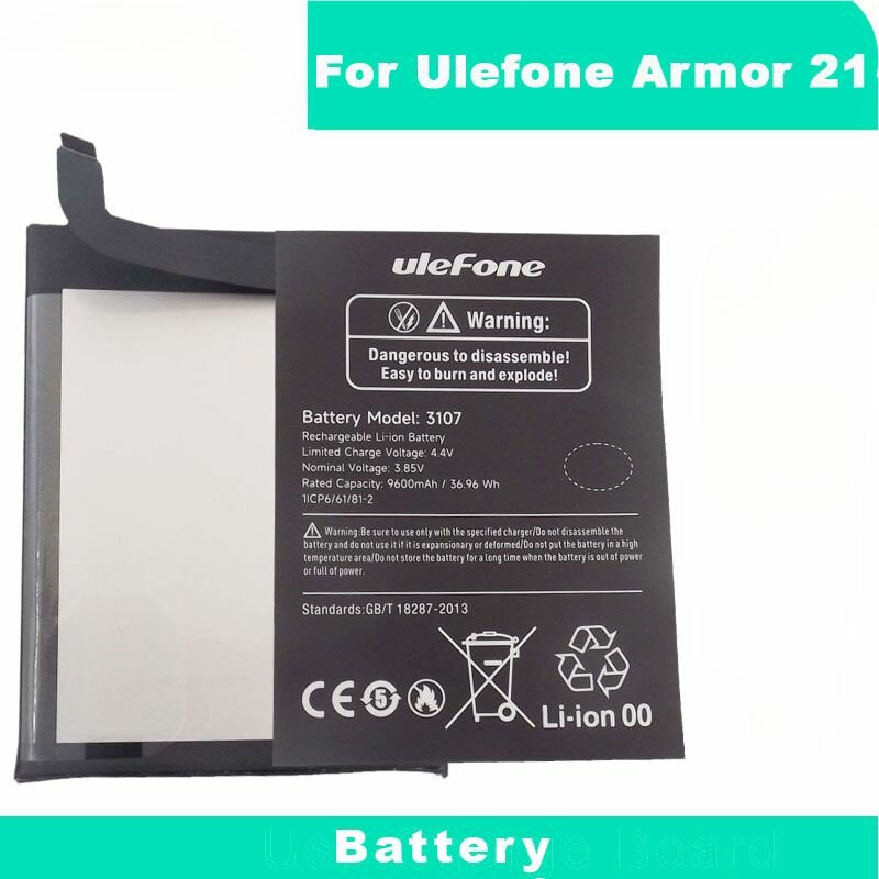 Оригинал Ulefone armor 21 мобильный телефон, батарея : 3107