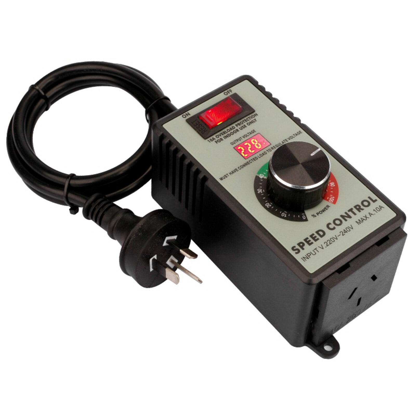 Электронный регулятор напряжения, регулятор скорости переменного тока, переключатель регулирования напряжения со светодиодным дисплеем.