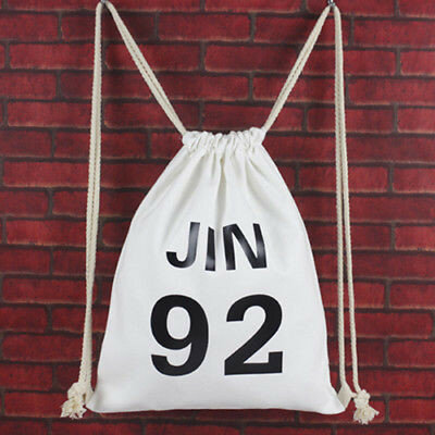 Сумка timeless design kpop bts bangtan boys wings canvas drawstring, белый jin
