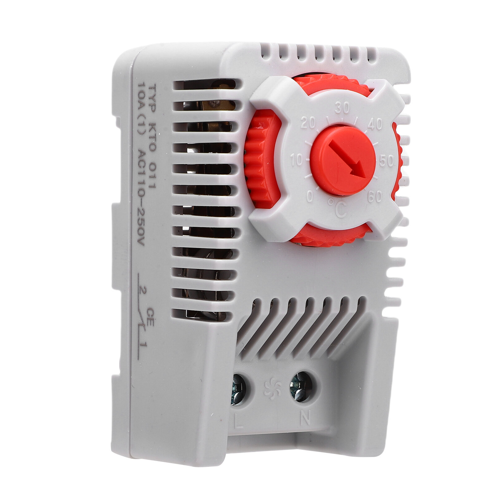 Механический термостат KTO011, диапазон температур от 0 до 60℃, нормально замкнутый (NC), регулятор температуры для управления нагревателями.