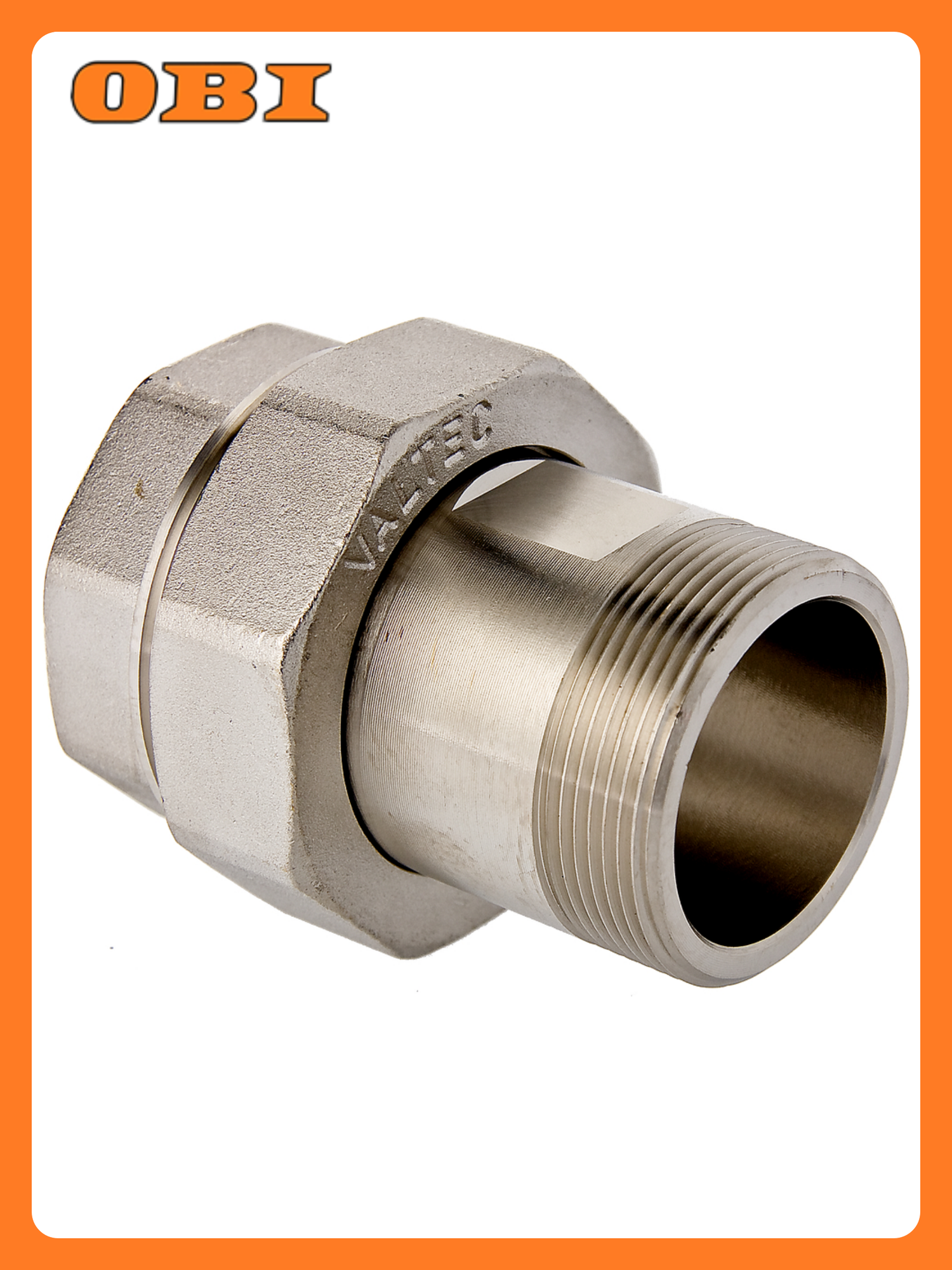 Сгон прямой латунь никелированная VALTEC 3/4"х 20 мм