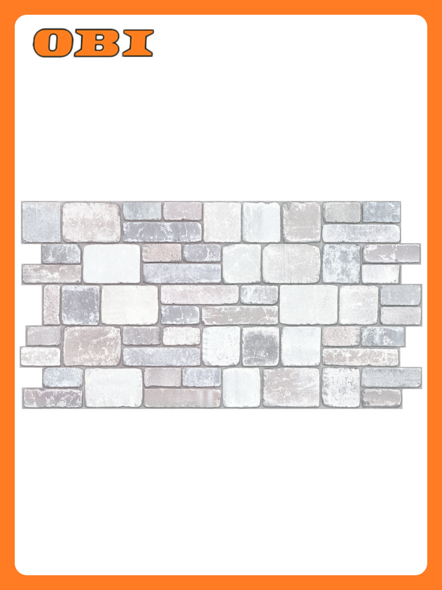 Панель ПВХ листовая 0,4мм Камень «Пепел»