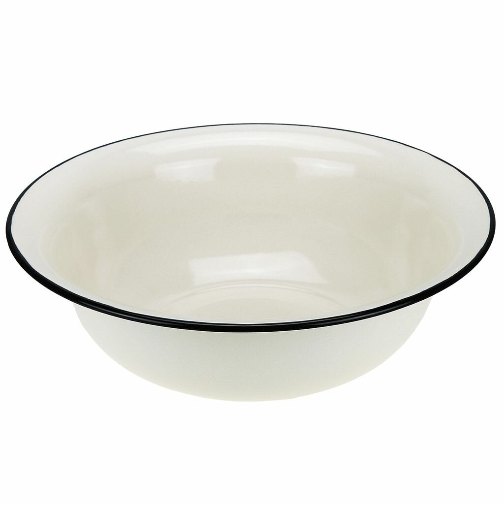 Таз эмалированный Лысьвенские эмали Жемчужный , 9 литров, без рисунка (С-3021/Жм)