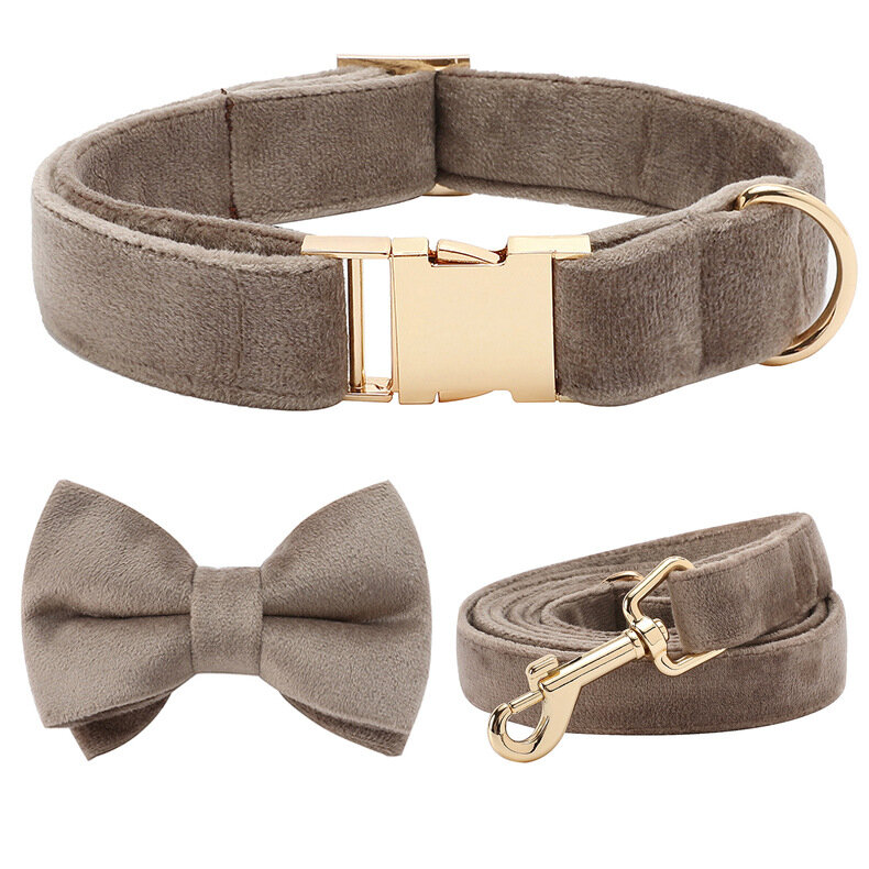Фабрика самый продаваемый Кофе Бархатный поводок для собак ошейник для выгула собак поводок персонализированные надписи