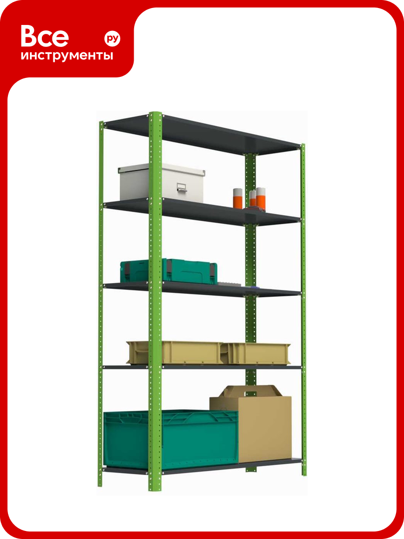 Стеллаж ООО Металекс Metalex AIR 2200x1400x600 5 полок SMAV221460, 0.8 мм, 500 кг