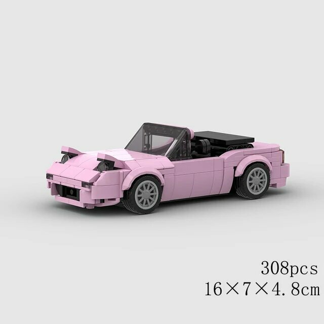 MOC Speed Racing Miata MX-5 NA M3 Super Racing Sports Car Model Building Blocks Technology Racing Car Building Block Toy Christmas Gift City
