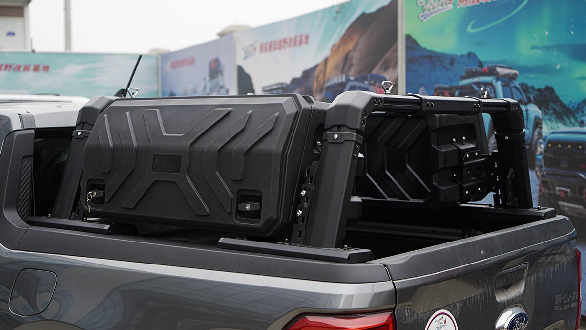 Силовой каркас-кунг Baja Racing (тип А) с 2-мя малыми боковыми ящиками Mitsubishi L200, Isuzu D-MAX, Nissan Navara