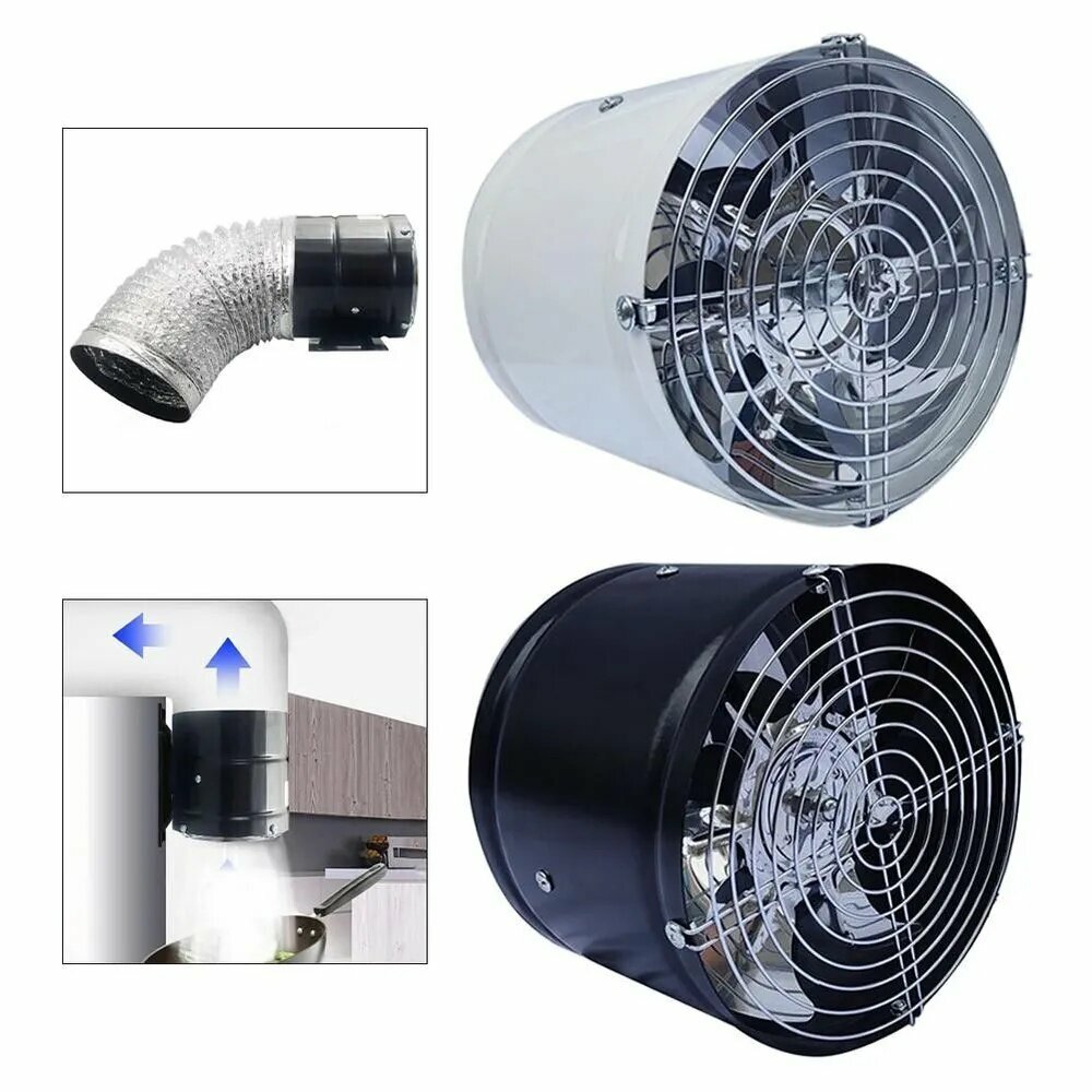 Мощный вытяжной вентилятор для кухни и ванной комнаты 220 В: Бесшумная и эффективная вентиляция!