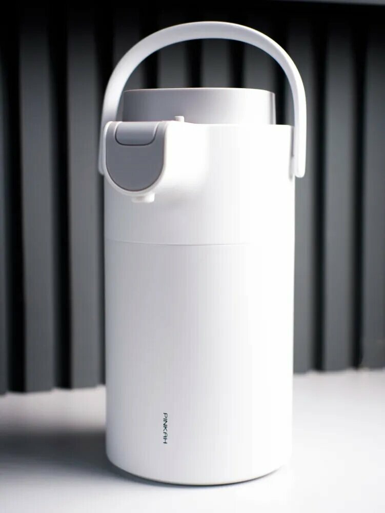 Термос Вакуумный, С помпой, С ручкой "бренд", 3 л