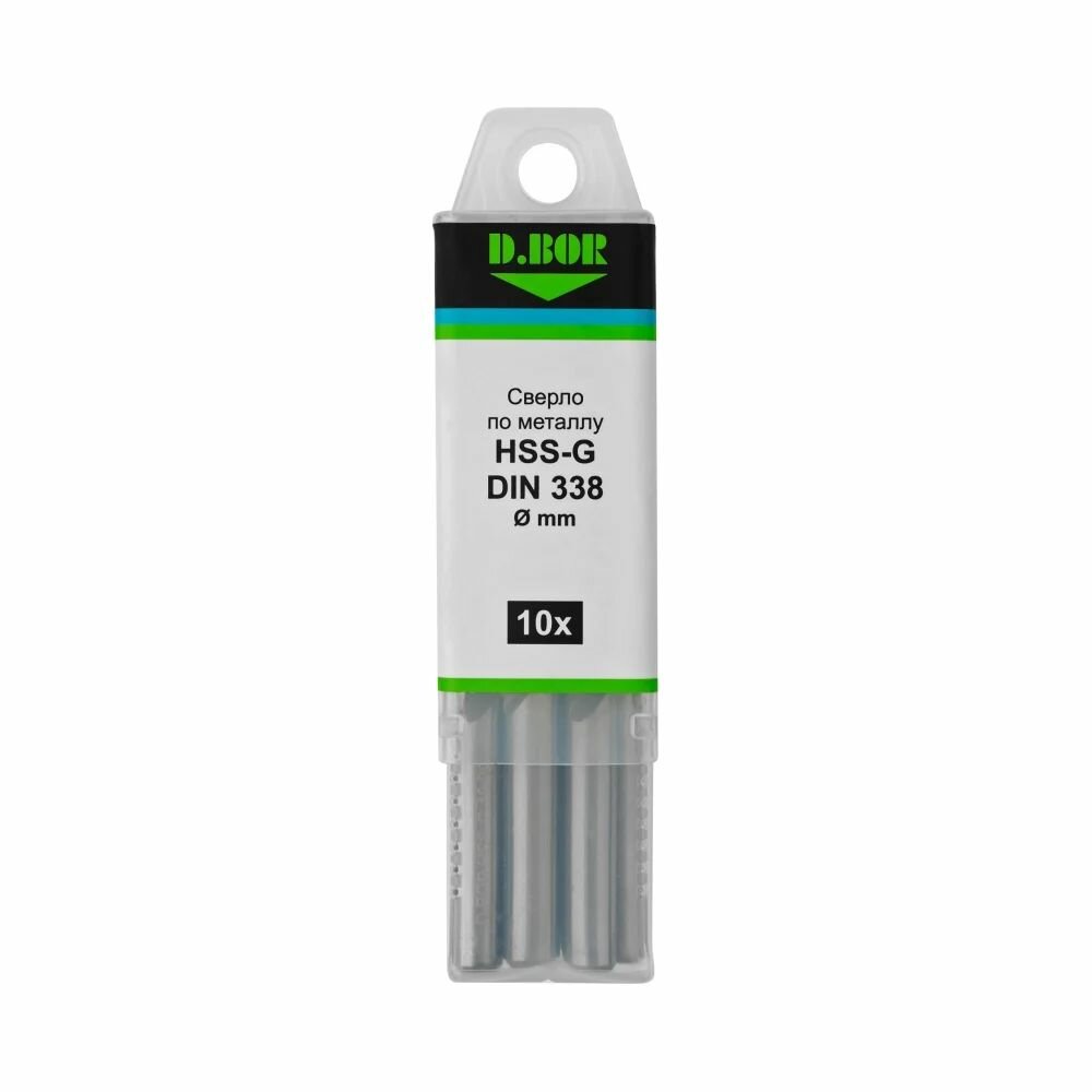 Шлифованное сверло по металлу D.BOR D-TD-338-HSS-065-10