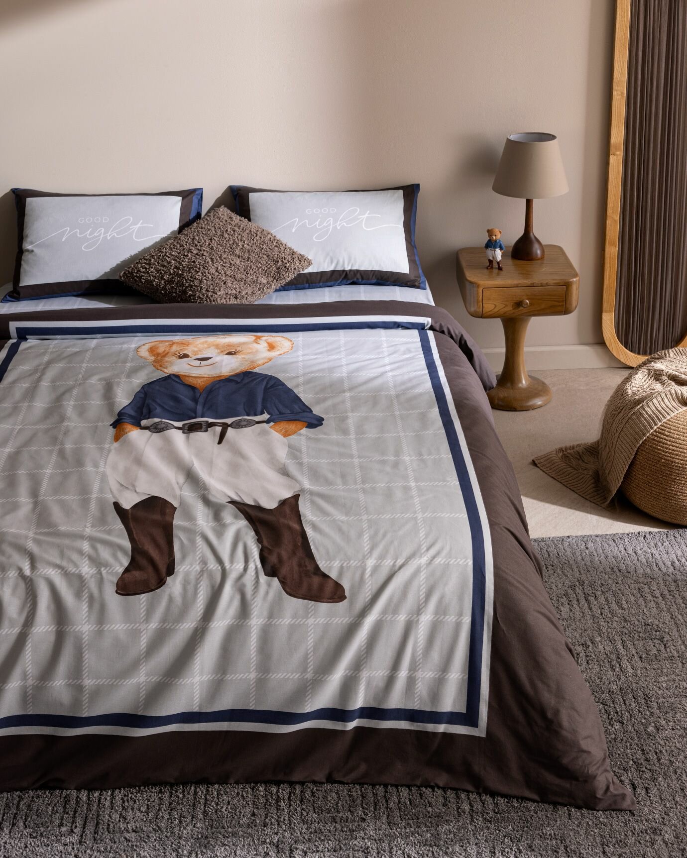 Постельное белье 1.5 спальное. Пододеяльник 160х220 + наволочка 50х70 + простынь 160х240. Цвет: Серый