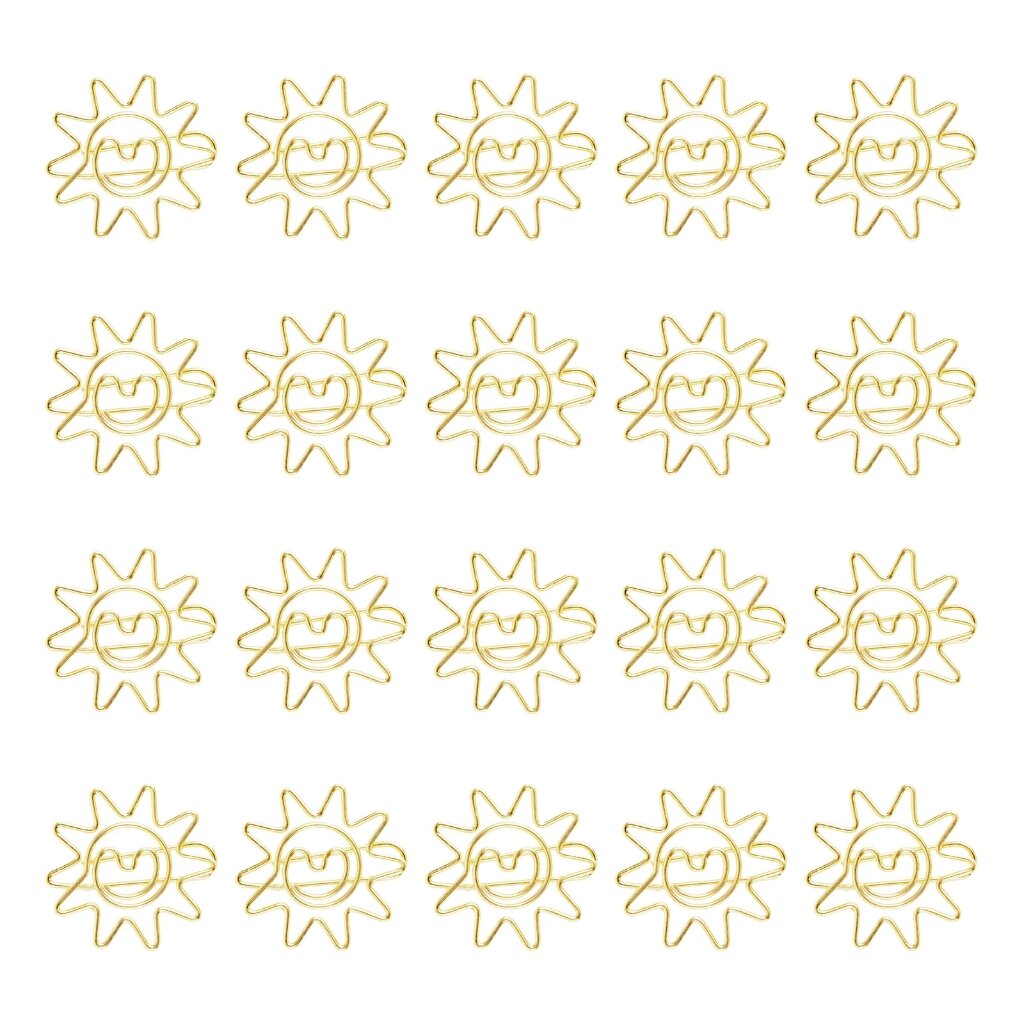 Металлические скрепки Sun Design, упаковка из 20 сверхмощных скрепок для переплета, надежно удерживающих толстые документы в офисе и школе