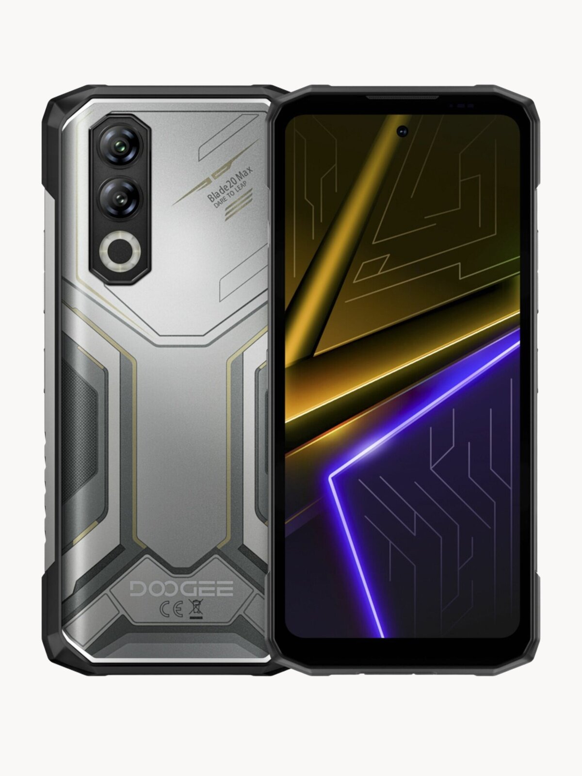 Doogee Смартфон , DOOGEE Blade20 Max ,36 ГБ 1 ТБ Helio G100 ,11800 мАч ,6,6 дюйма 120 Гц Global, 12 ГБ/1 ТБ, серебристый