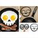 Форма для яиц Skull, силикон, черный, 5 шт.
