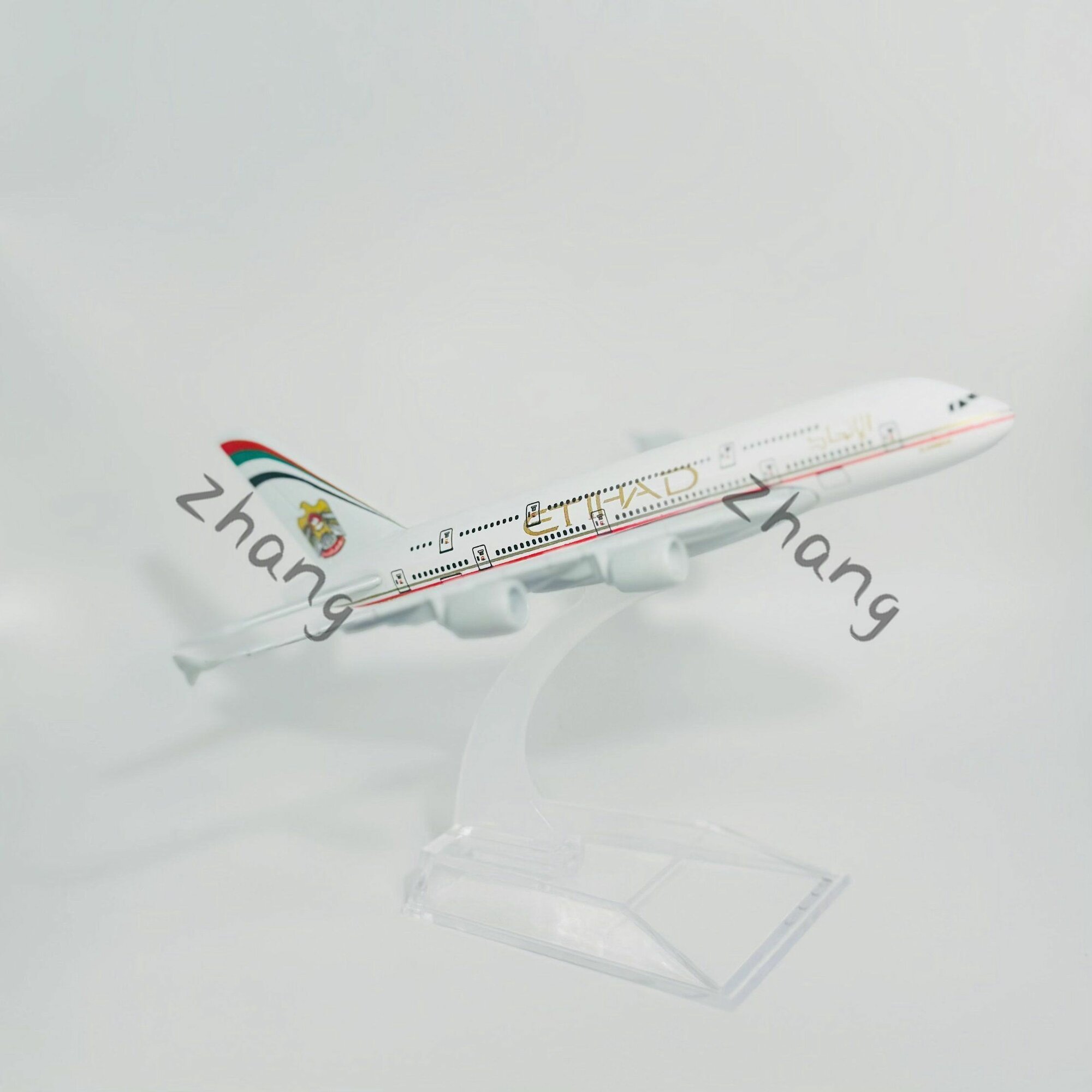 Сборная модель самолета Air Canada JAL Dream Express, металл, пластик, масштаб 1:500, белая/золотая
