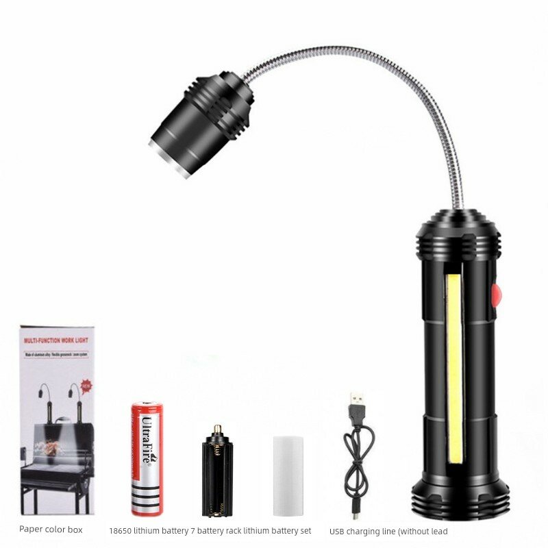 Светильник T6 Side Light для ремонта авто, 1 батарея + USB-кабель в комплекте