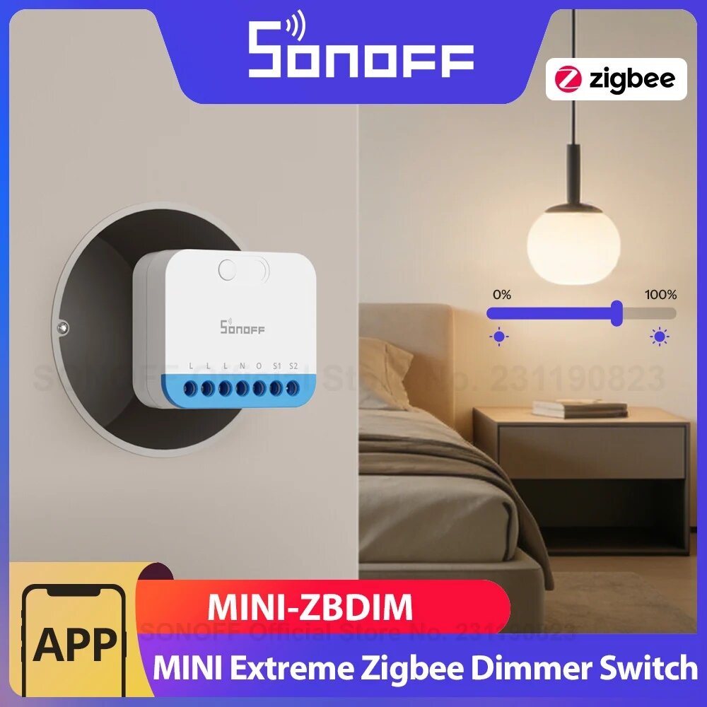 SONOFF MINI-ZBDIM Extreme Zigbee Умный диммер — фото 1