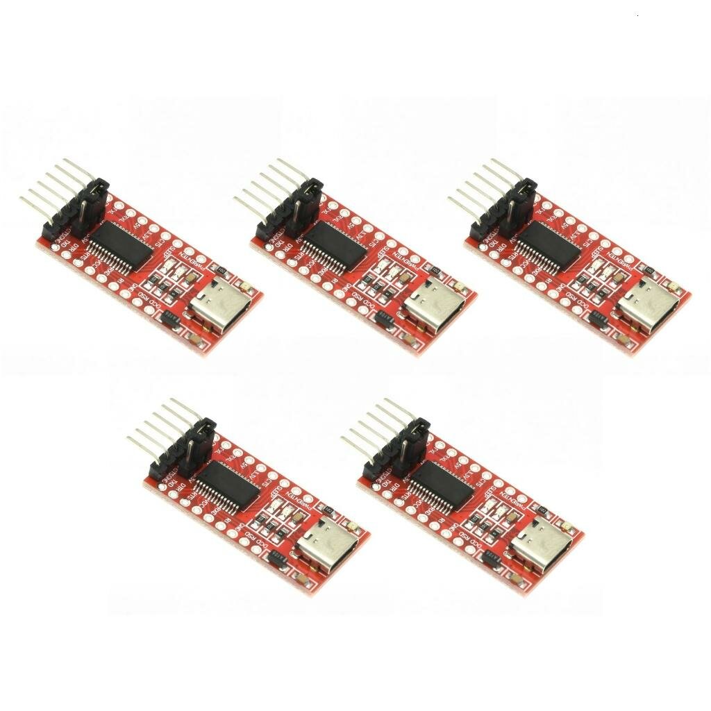 Модуль USB to TTL для прототипирования электроники, 5 - C-порт USB для подключения к TTL