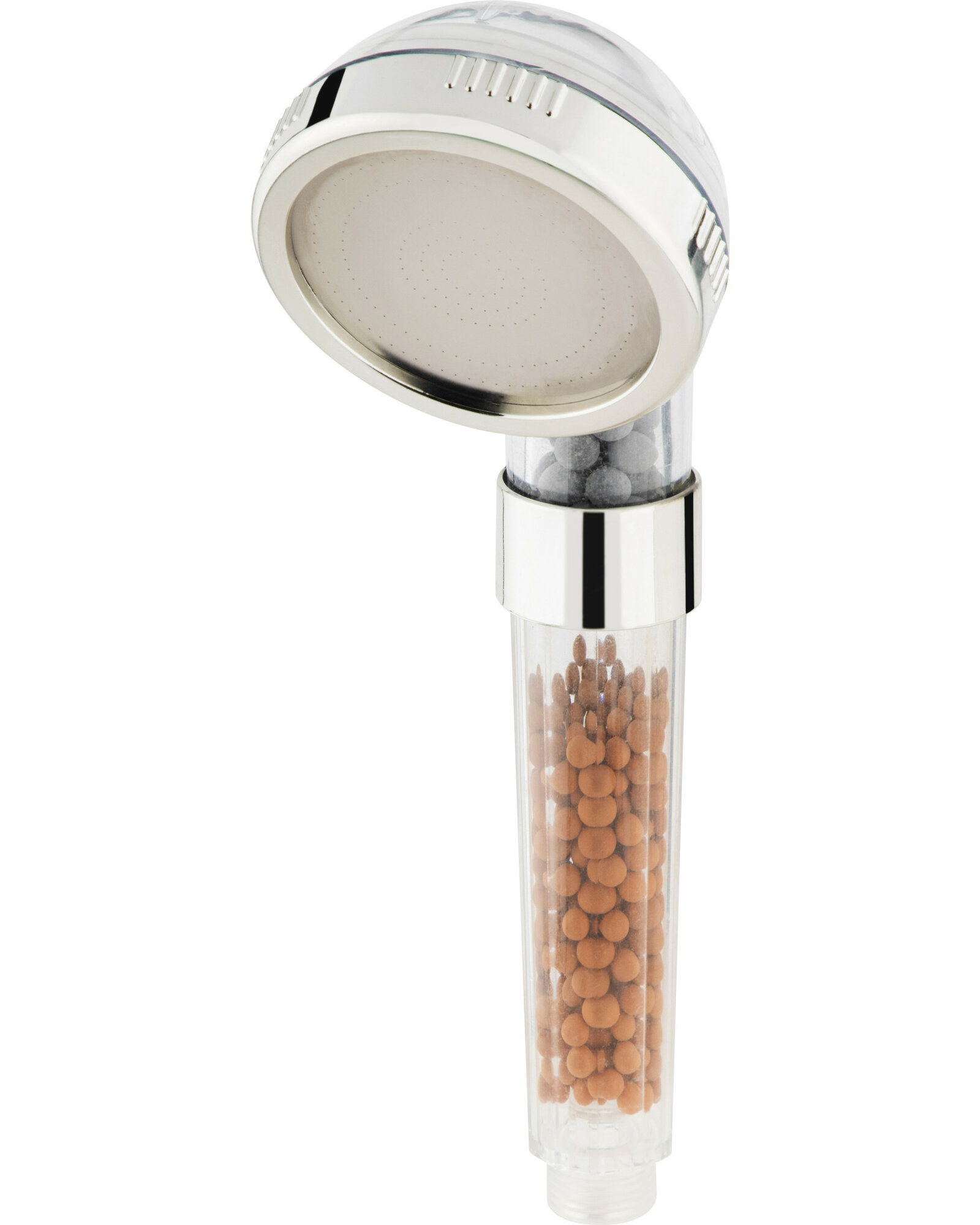 Насадка душевая Рыжий кот, круглая, 80 мм, 1 режим, пластик, хром