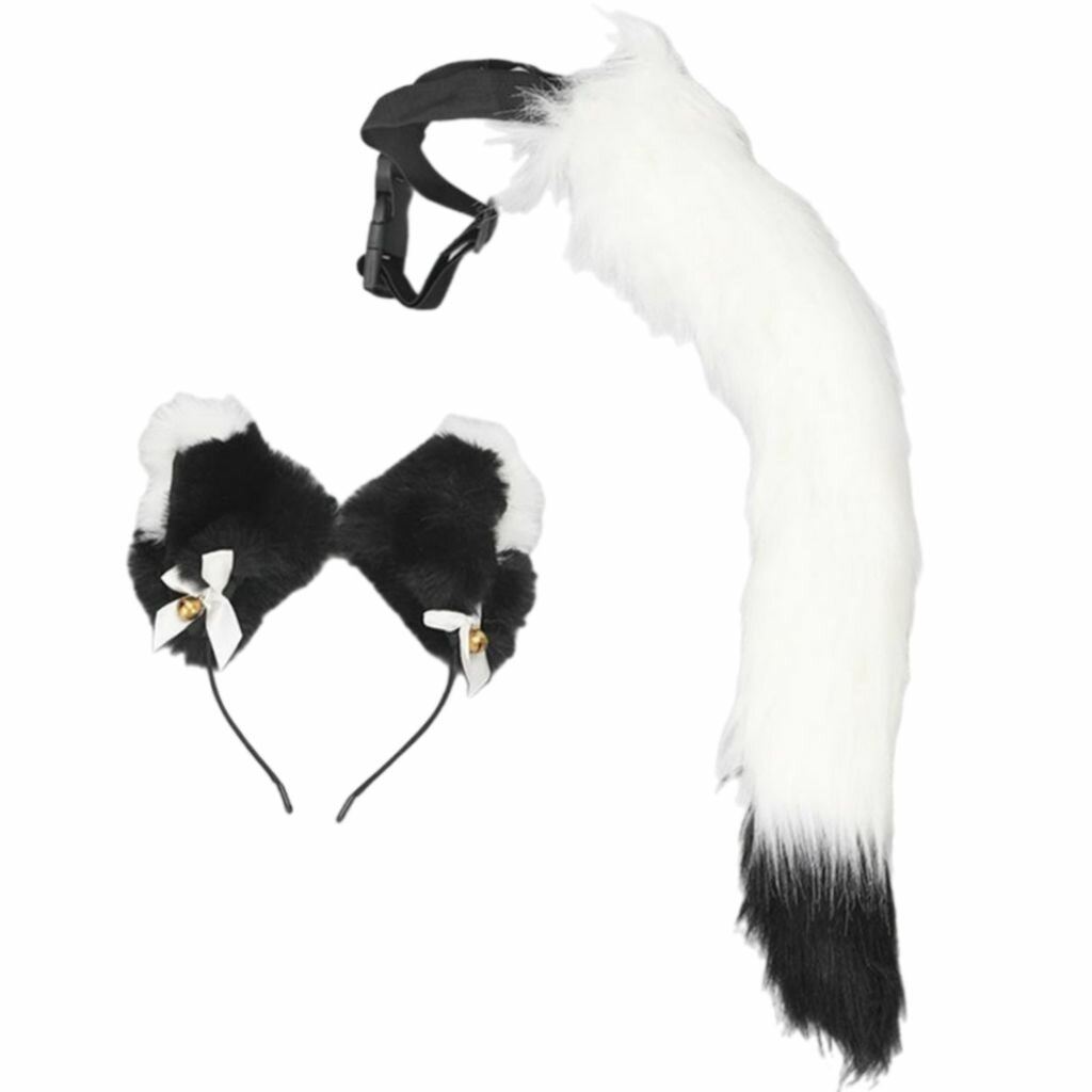 Костюм Кошки с Ушами и Хвостом для Девочек