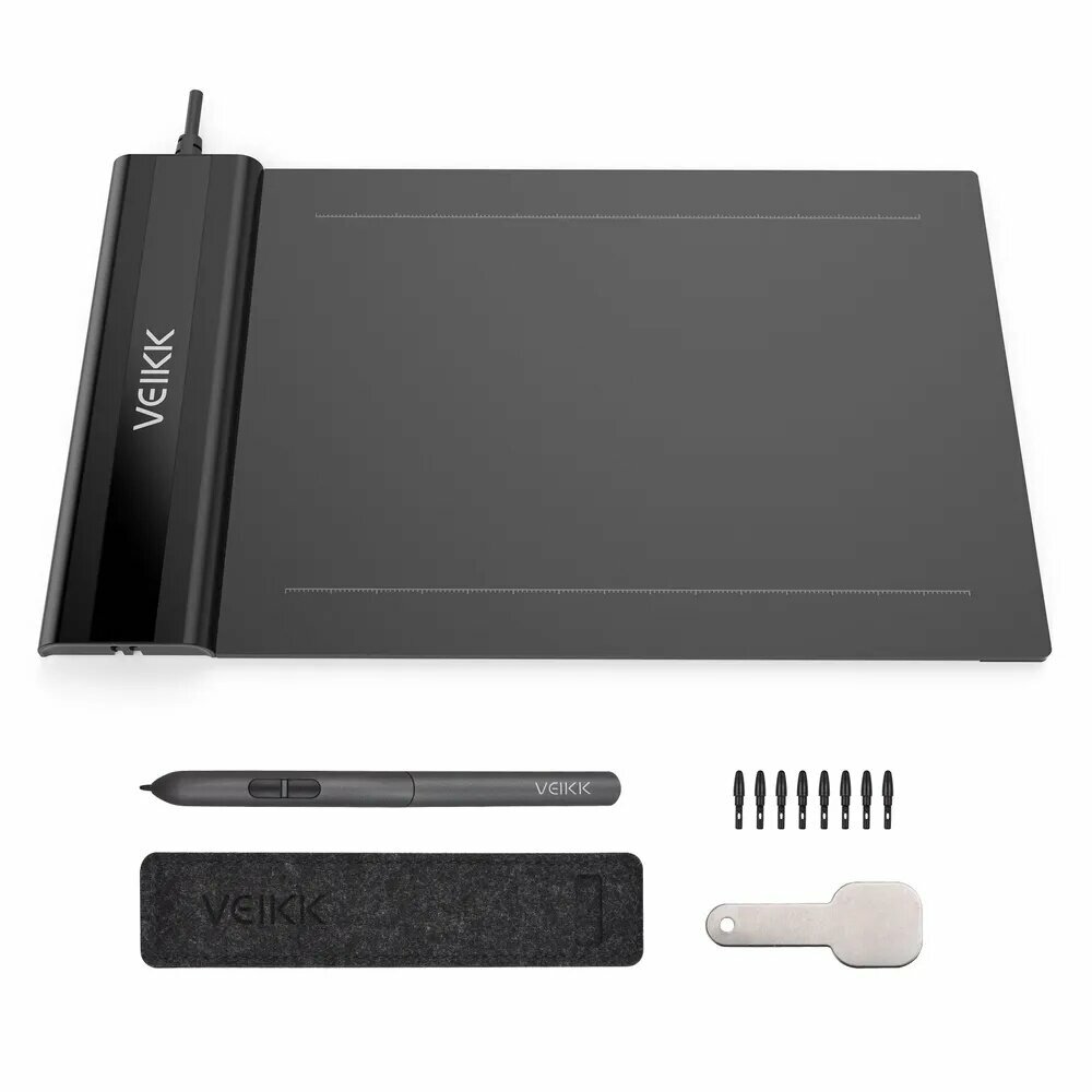 Графический планшет для рисования VEIKK S640, 6 x 4 дюйма, активный