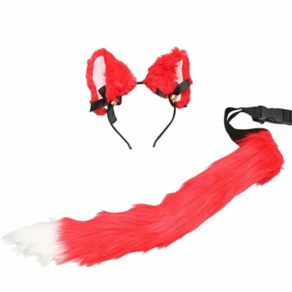 Костюм Кошки с Ушами и Хвостом для Девочек