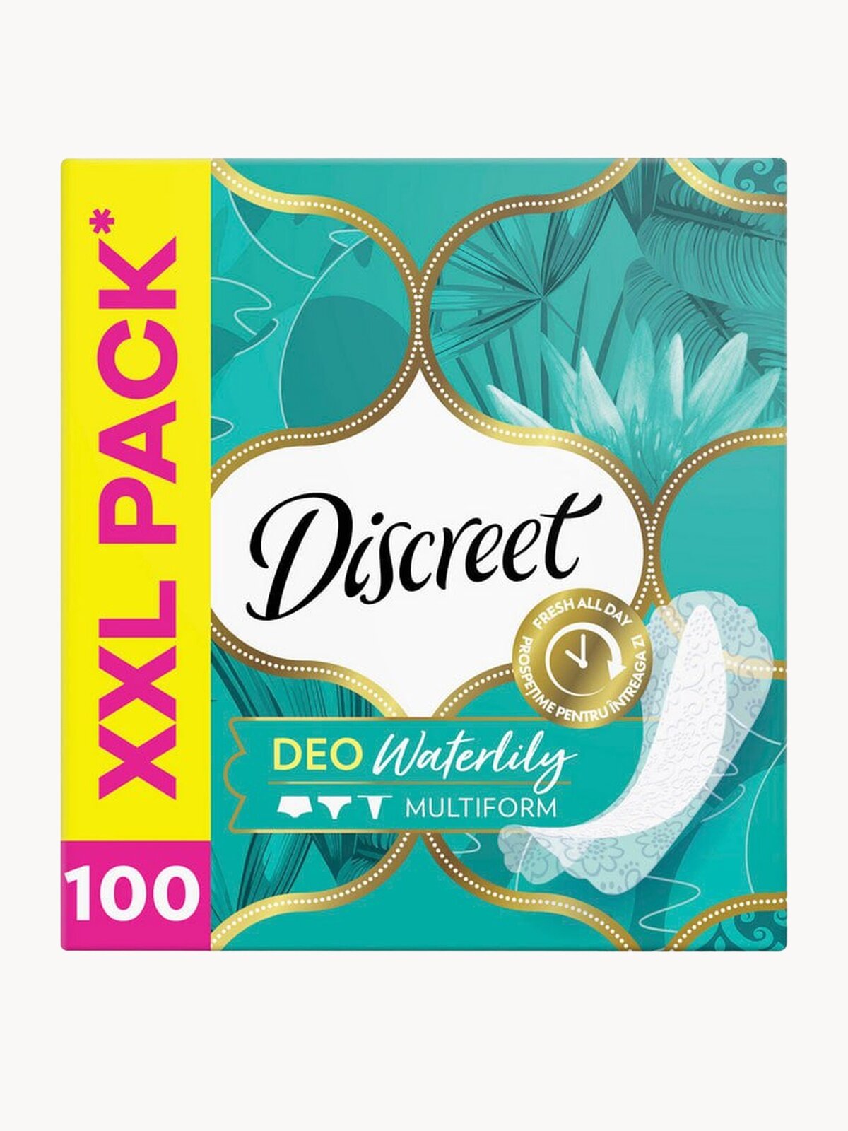 Женские ежедневные прокладки Discreet Multiform Водная лилия, 100 шт.