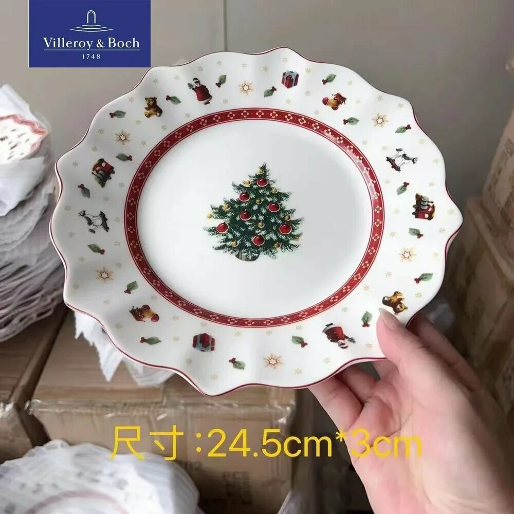 Villeroy & Boch Тарелка "Рождество и Новый год" 24.5 см 1 шт красный