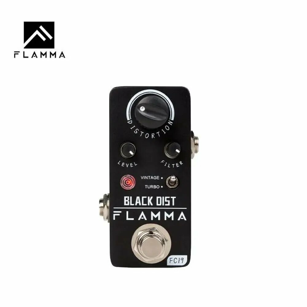 FLAMMA FC19 Педаль гитарных эффектов Distortion Vintage и Turbo Mode Функция True Bypass