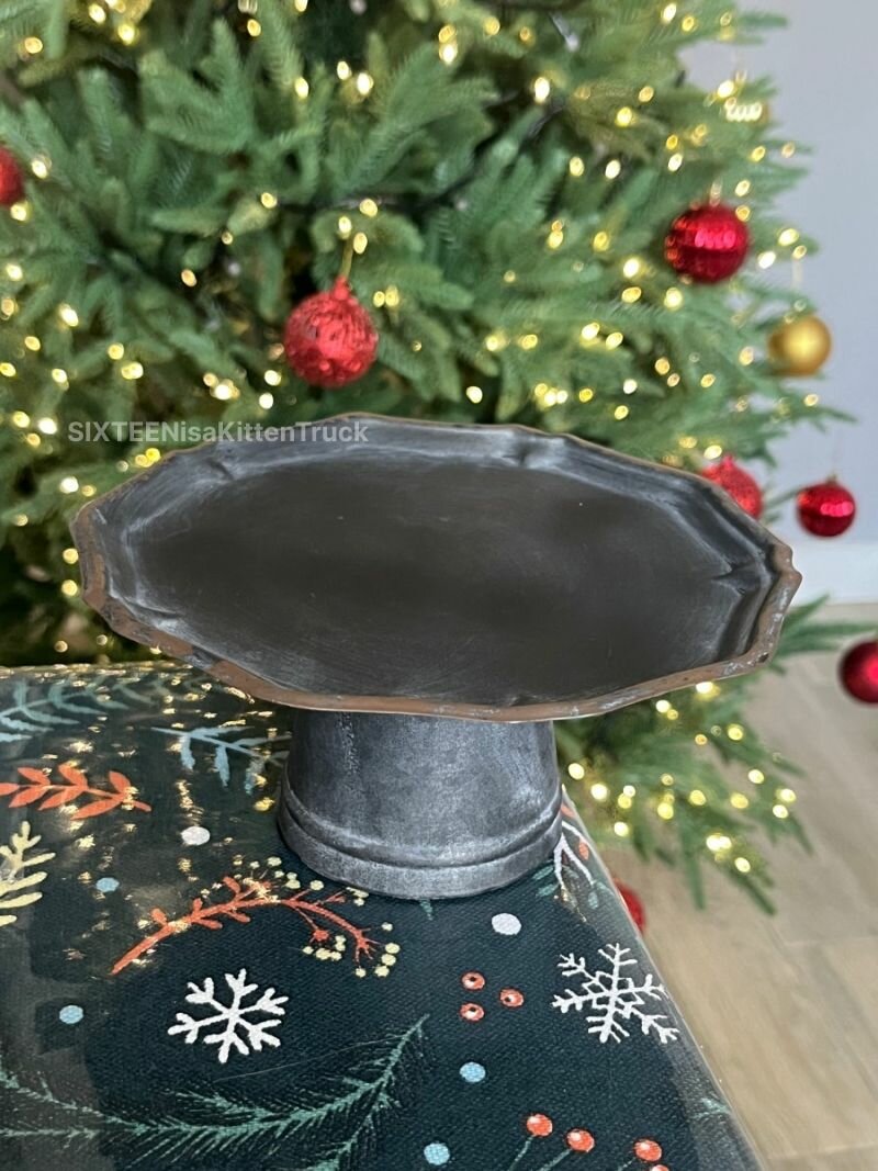Высокий серый поднос — фото 1
