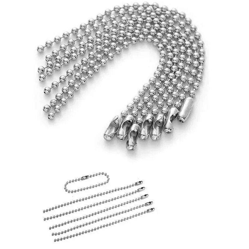 Металлические шариковые цепочки для бижутерии