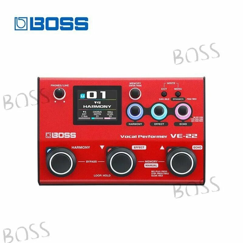 Boss VE-22 Вокальные эффекты и педаль Looper новейшая мощная педаль эффектов для певцов