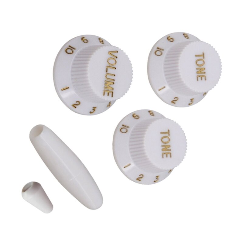 Guitar Knobs Set Potentiometer Caps Plastic Guitar Knobs Plastic Texture