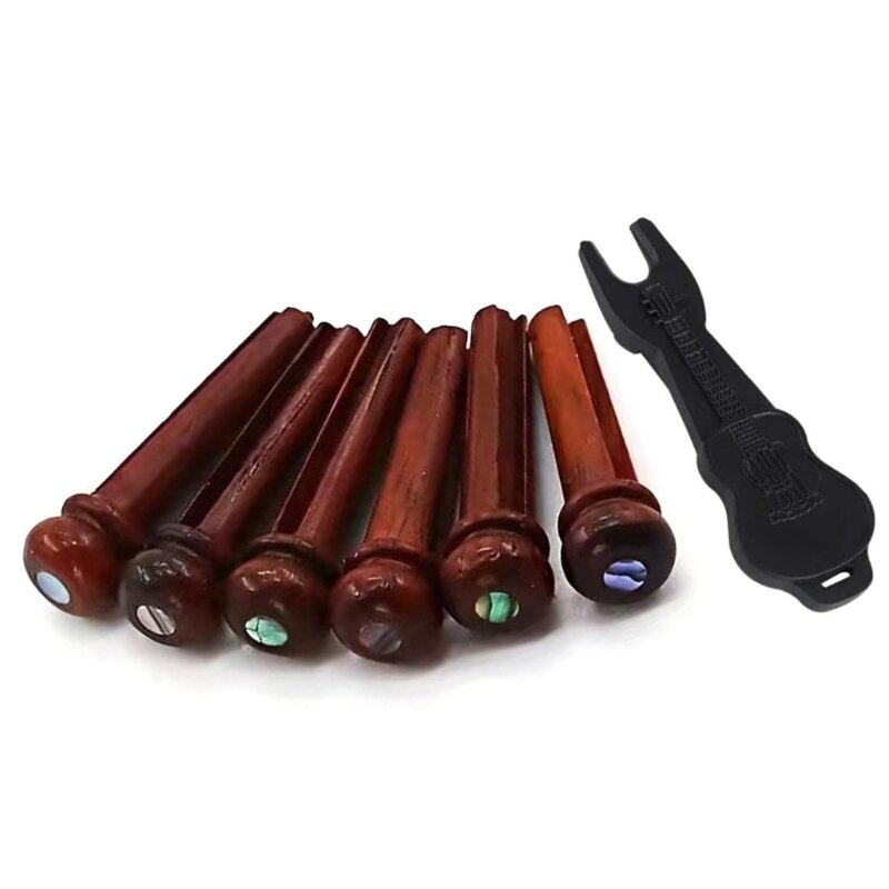 Delicate Cocobolo Guitar Bridge Pins Guitar String Pegs String Guitars Part