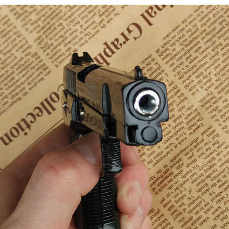 Большая модель пистолета из сплава, съемная, без стрельбы, для детей, полностью металлическая: для мальчиков