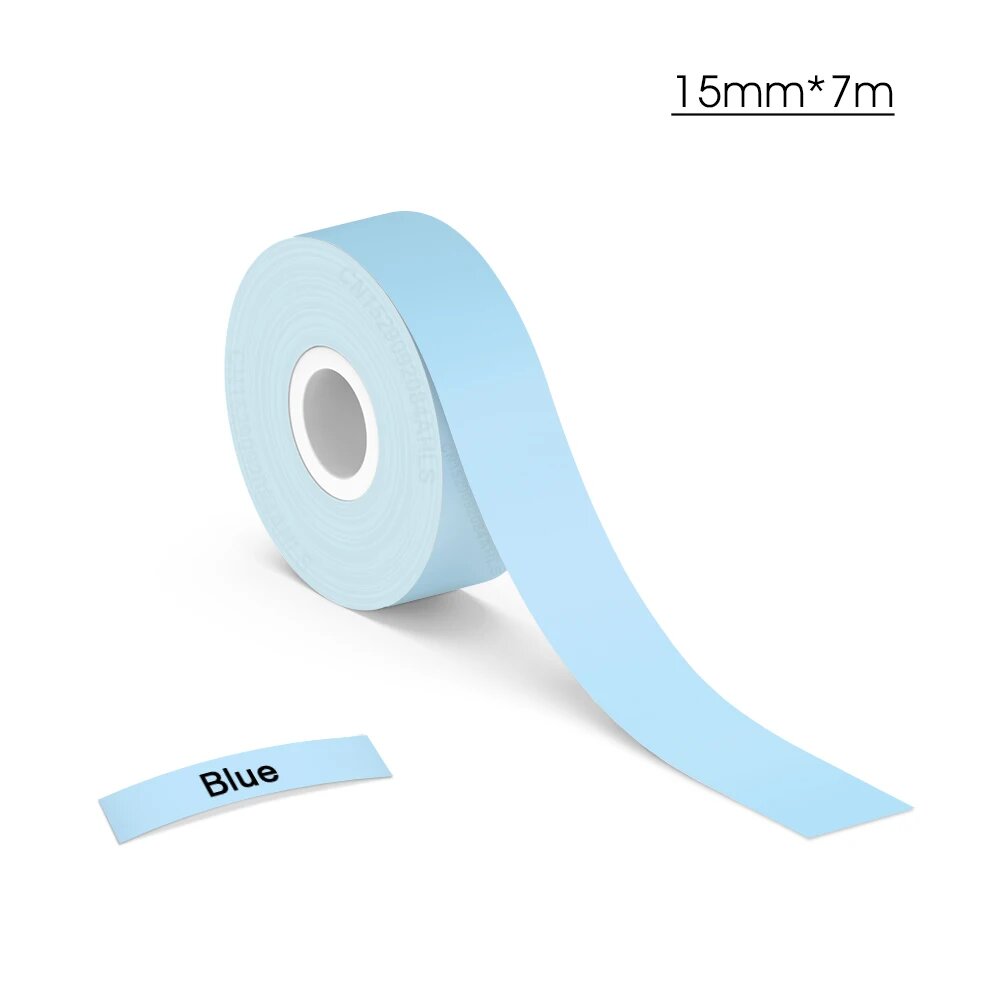 Самоклеящаяся наклейка в рулоне бумаги Marklife P12, термобумага для этикеток, белая, прозрачная, 15 мм * 7 м, непрерывная лента для этикеток для принтера P12