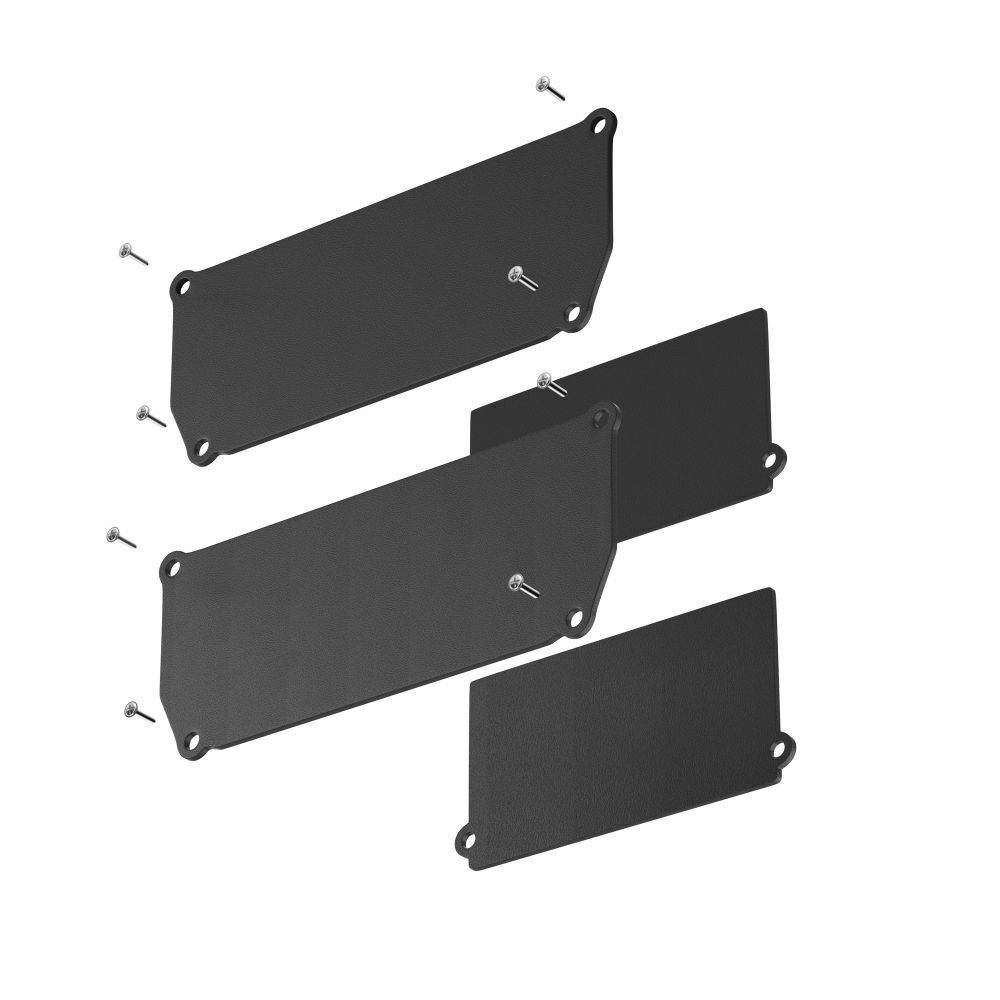 Заглушка Декоративная 2шт. + Фиксирующая 2шт. для Профиля ALM-9940-SC Maytoni ALM012EC-SC-B Черный.