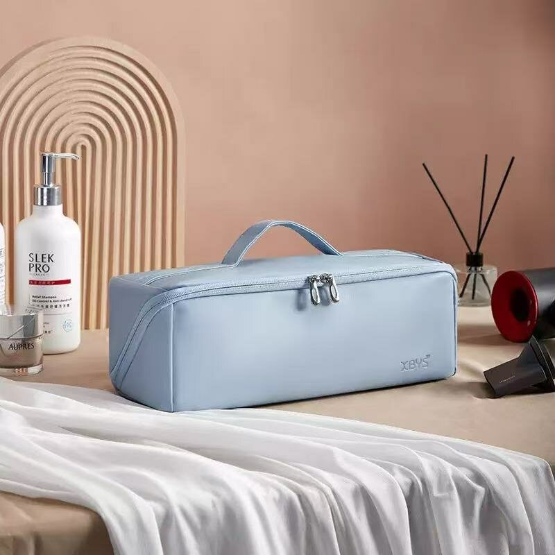 Чехол для фена и утюжка – совместим с Dyson, Laifen (дорожный, защитный, для выпрямителей и щипцов)светло-голубой