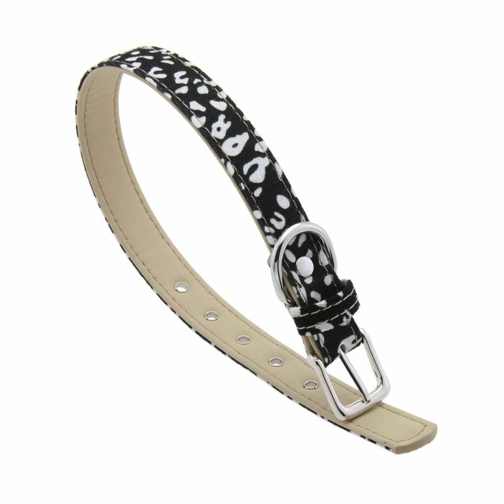 Регулируемый ошейник-чокер из искусственной кожи с леопардовым принтом