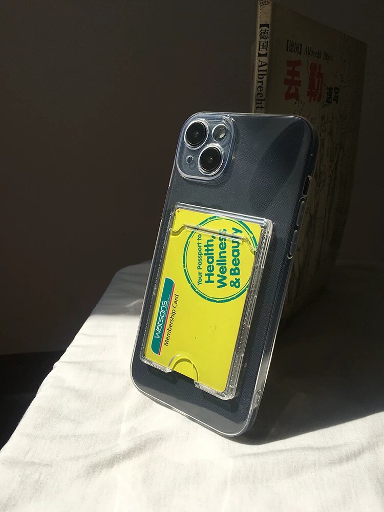 Прозрачный магнитный держатель для карт MagSafe, чехол для телефона с сильным магнитным креплением для банковских карт,