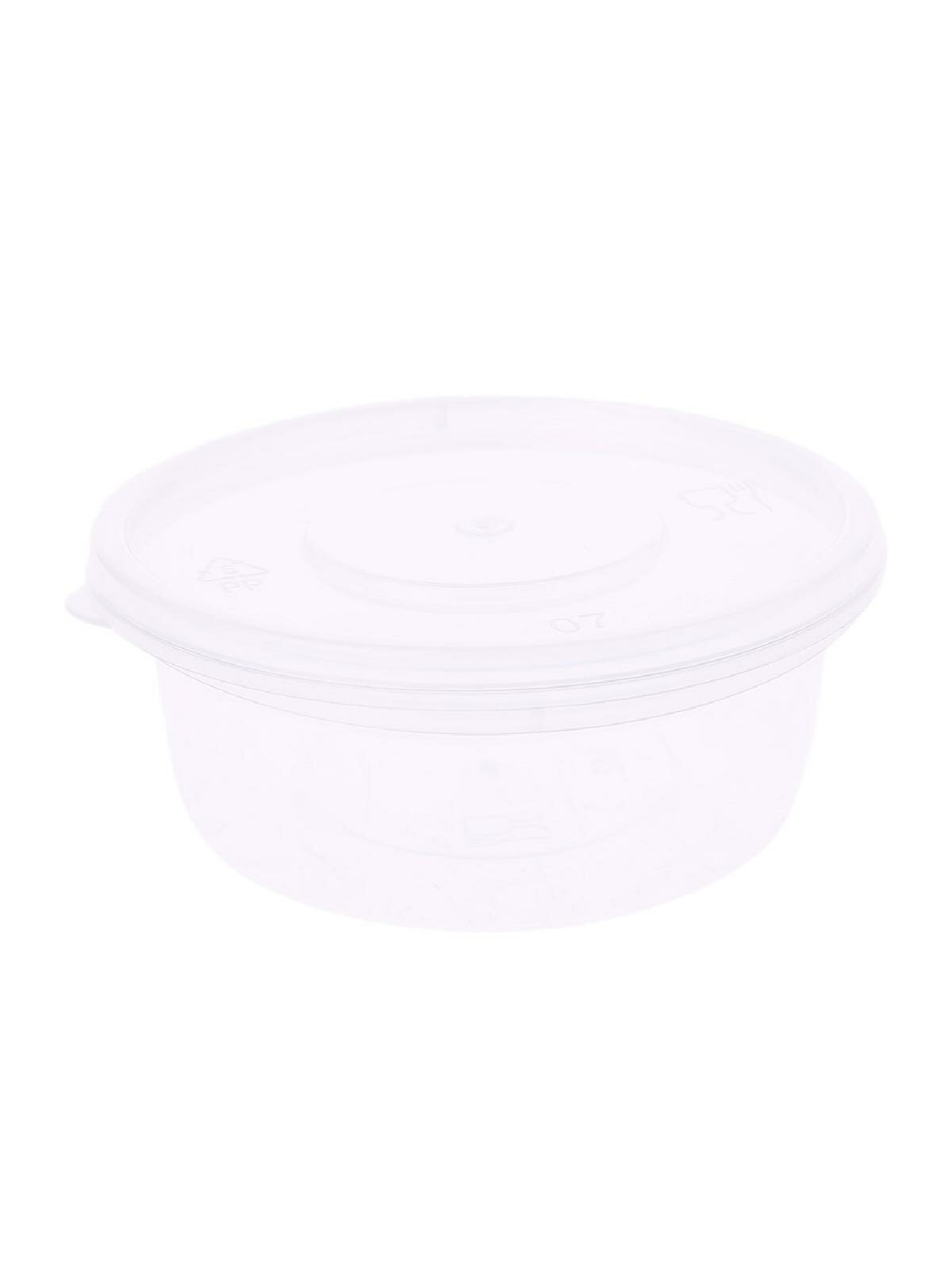 10шт Кухонная Одноразовая Пластиковая Чашка Для Соуса Горшочек Контейнер Для Чатни С Крышкой Слизь