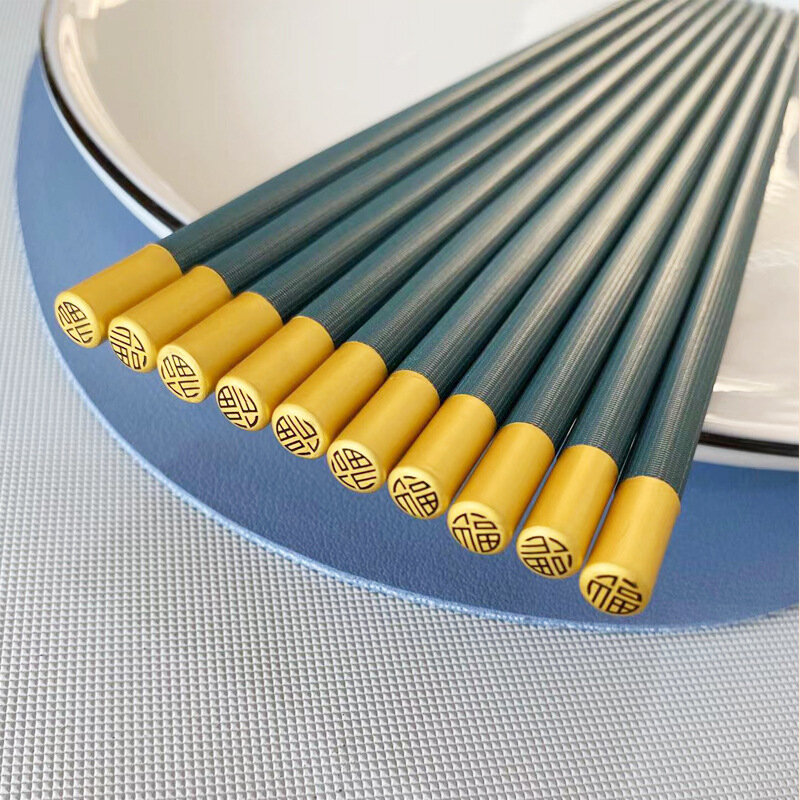 Chuangjian легкие роскошные стильные бытовые Нескользящие фарфоровые палочки для еды из костяного фарфора гостиничная