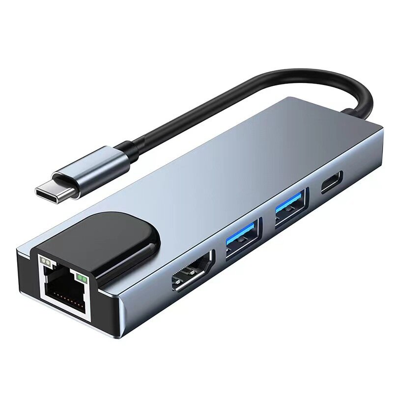 10-в-1 док-станция Type-C с Ethernet-портом, кардридером для телефонов, планшетов, ноутбуков, умная многофункциональная расширяемая док-станция