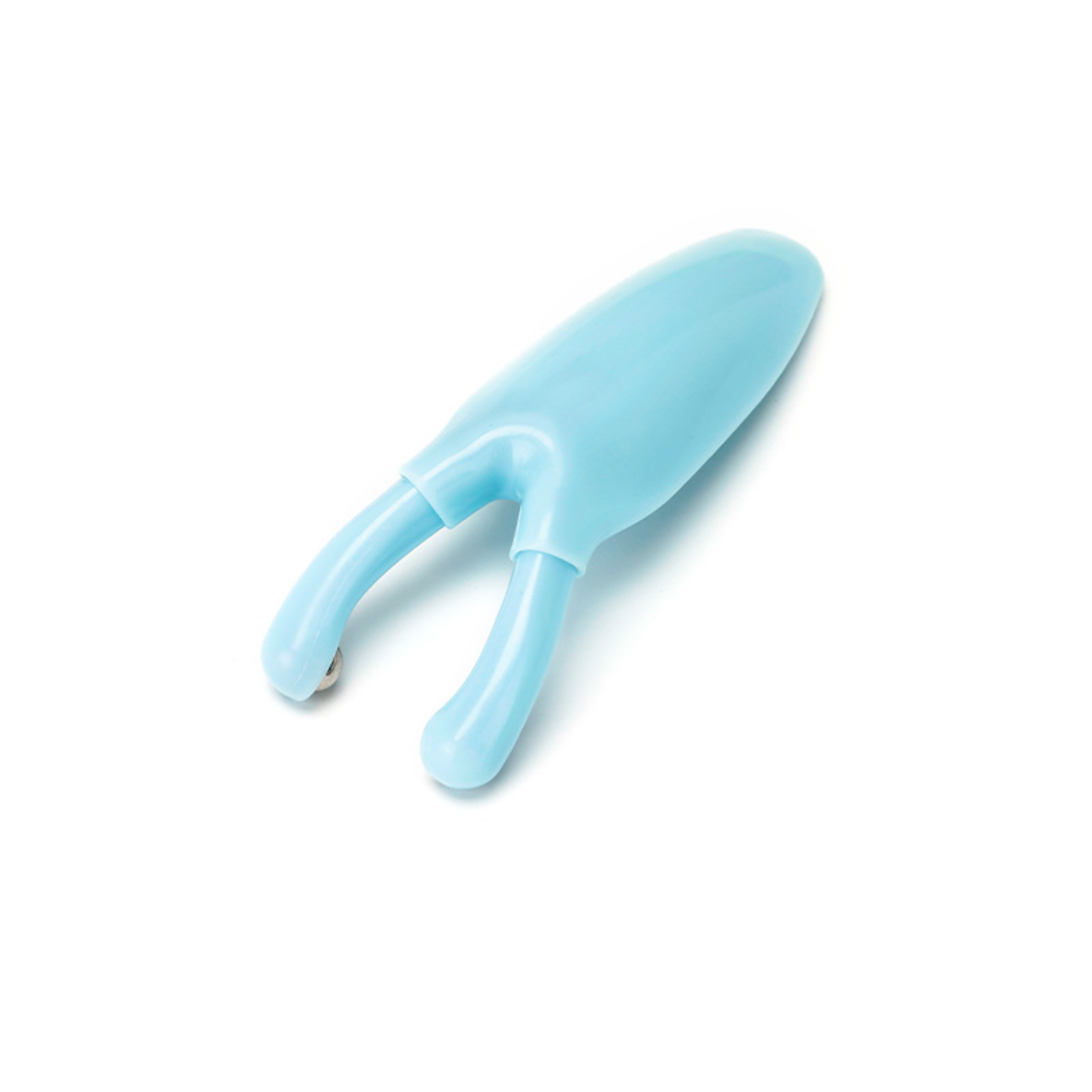 Массажер для носа формы Y, скребок для носа, для красоты лица, цвет: Розовый/Синий, вес: 32 г, материал: ПП + Стальные шары, размер: 12.5*3.5*3 см