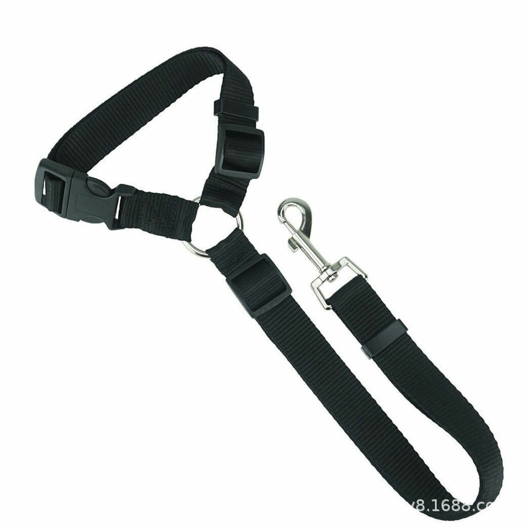 Автомобильный ремень безопасности для домашних животных, аксессуары для автомобилей, безопасный шлейка для собак, подголовник, поводок для маленьких и средних собак, нагрудный ремень