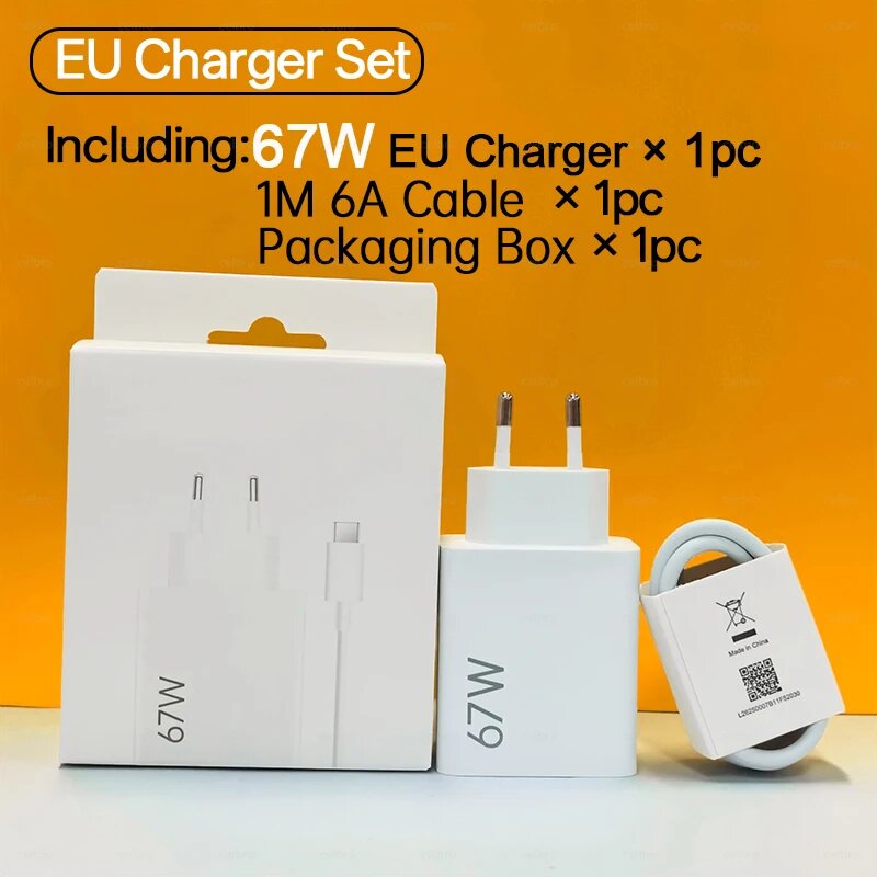 Зарядное устройство типа C, 67 Вт, 45 Вт, 33 Вт, 50 Вт, адаптер быстрого зарядного устройства ЕС, США для Xiaomi Mi 15 15T 14 13 Pro Redmi Note 12 11 10 9 Poco X5 Pro X4