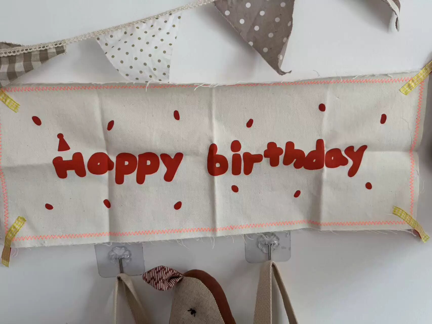 Корейский стиль ручной работы, баннер с надписью 'Happy Birthday' для детской комнаты, оранжевый декор для первого дня