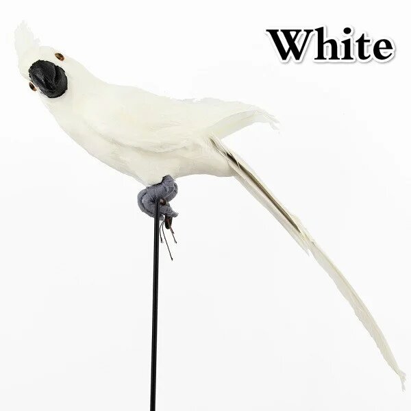 Садовая фигурка попугай 45 см Белый, White