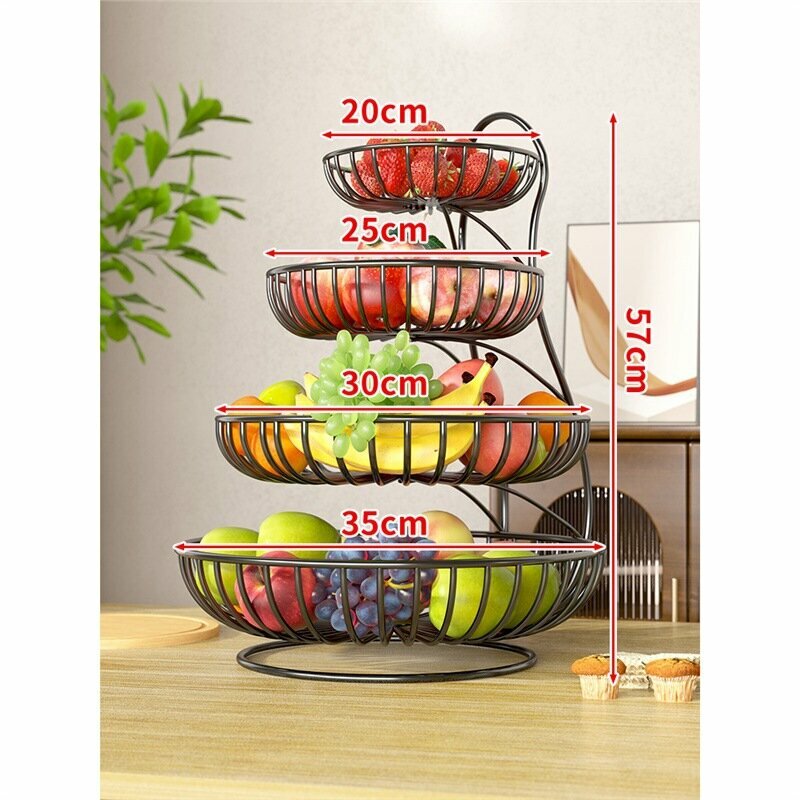 Фруктовая тарелка для гостиной, кофейный столик, фруктовая корзина, роскошная высококачественная корзина для хранения, многослойная тарелка для закусок