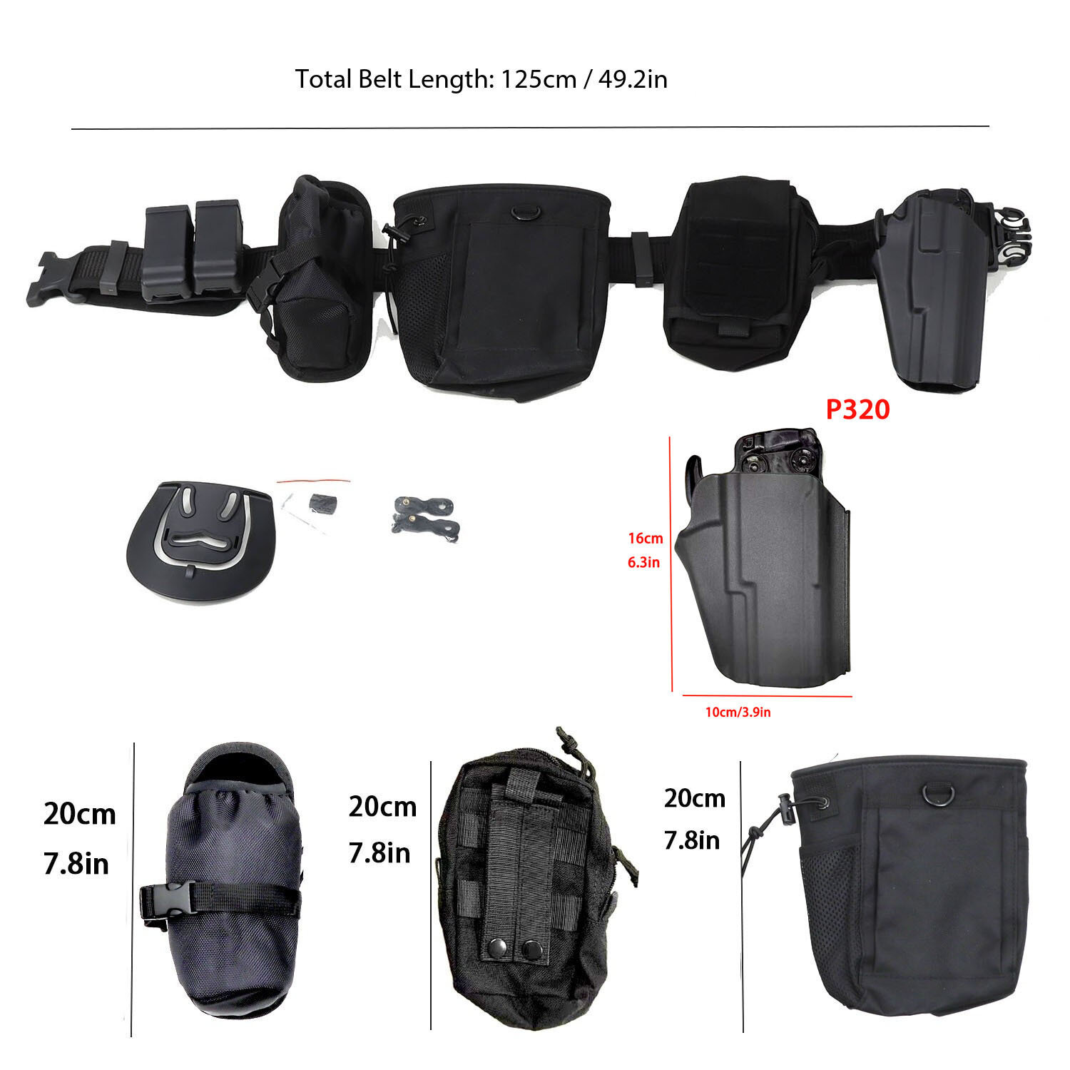 Набор тактических ремней для улицы G17/18/19/22/34, быстродействующий кобура, многофункциональный соревновательный тактический набор